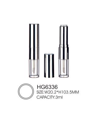 China HG6336 Dual Function Lip Gloss Bottle and Lipstick Tube - 3ml Capacity, 103.5mm Height Cosmetic Packaging for sale