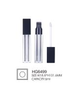 China 6ml Square Lip Gloss Bottle with Thick Wall Design - 18.8mm Diameter, 101.6mm Height, Custom Colors Available for sale