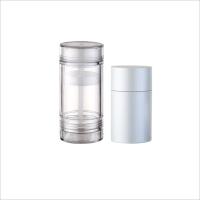 China PCR Material Empty Bottle Wax Solid Cream Oval Flat Plastic Tubes - 30g/50g/75g Capacity Twist Up Deodorant Containers for sale
