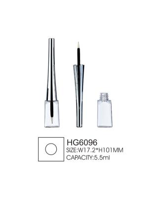 China HG6096 5.5ml Square Eyeliner Container - Recyclable ABS&PET Material 17.2mm Diameter for sale