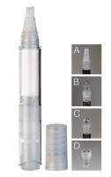 China 6ML Empty Cosmetic Pen with Brush - PP Round Container for Cuticle Oil, Lip Gloss, and Nail Polish for sale