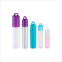 China Mini Cylinder Clear Essential Oil Roller Bottles 1ml-6ml with Stainless Steel Roller Ball for Eye Cream and Perfume for sale
