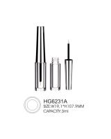 China 3ml Clear Lash Glue Lip Gloss Empty Eyeliner Bottle with Brush - 19.1mm Width 107.9mm Height ABS AS Container for sale