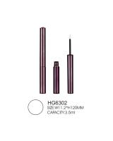China 3.5ml Slim Round Empty Eyeliner Tubes with Brush - 11.2mm Width x 120mm Height - ABS & PETG Material for sale