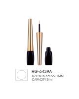 China 5ml Black Square Eyeliner Bottle with Brush Cap - 16.5mm Width 99.1mm Height ABS PETG Cosmetic Packaging for sale