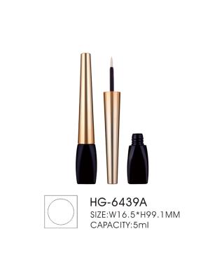 China 5ml Black Square Eyeliner Bottle with Brush Cap - 16.5mm Width 99.1mm Height ABS PETG Cosmetic Packaging for sale