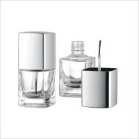 China 11ml Square Frosted Glass Nail Polish Bottle with Brush - NP307 Model for UV Gel & Cosmetics for sale
