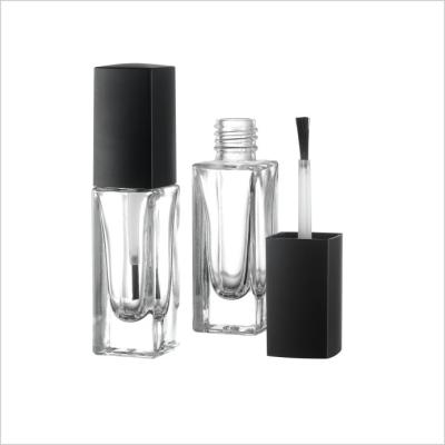 China 7.5ml Empty Cosmetic Nail Polish Pump Bottle with Lid Brush - NP308 Glass Container for Nail Care Products for sale