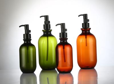 China Clear PET Plastic Round Shampoo Bottle 250ml-500ml with Custom Printing for Body Wash and Conditioner for sale