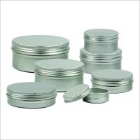 China Sealed Screw Lid Aluminum Jars 15ml to 200ml Capacity for Cosmetics and Food Storage for sale