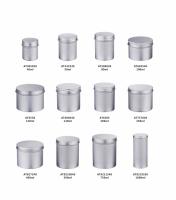 China 40ml-1000ml Aluminum Tin Containers with Screw Lid - Round Silver Cosmetic Packaging Box for sale