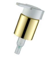 China 24/410 Aluminum Collar Cosmetic Lotion Pump with 0.6ml Dosage for Foundation and Creams for sale
