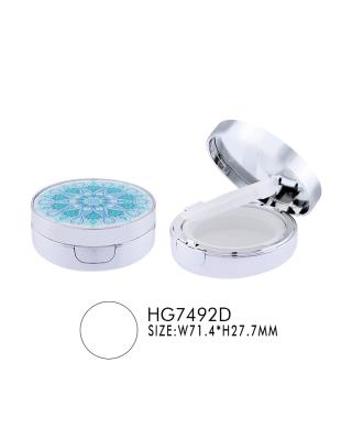 China HG7492D Refillable Air Cushion Compact Case 71.4mm x 27.7mm ABS Customizable Makeup Container for sale