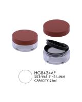 China Cosmetic Loose Powder Sifter Jar Container 8g 10g Capacity 66mm Width ABS AS Material for sale