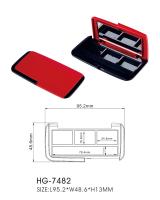 China HG7482 95.2x48.6mm Rectangular Makeup Compact Case with Brush for Highlighting, Contour & Eyeshadow for sale