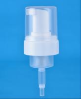 China 43-410 Foam Pump with Clear Cap - 43mm Neck Size, 0.8CC Output for Liquid Dispensing for sale