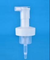 China 43-400 Foaming Dispenser Pump with Clear Over Cap 0.8CC Output for Shampoo and Hand Sanitizer for sale