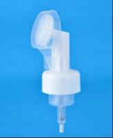 China 43-410 Plastic Foam Pump with Brush for Laundry & Facial Cleanser - 0.8CC/1.5CC Output for sale