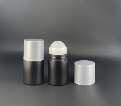 China Custom 60ml Plastic PP Roll On Bottles with Plastic Ball - Round Deodorant Containers in Various Colors for sale