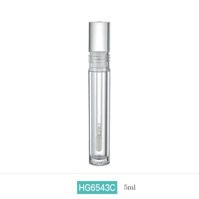 China Empty Lip Gloss Bottle 15ml Transparent Plastic Screw Cap ISO SGS Certified for sale