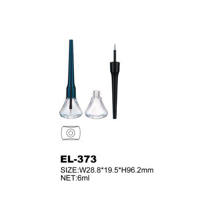 China 15ml Round Plastic Empty Eyeliner Bottle Leakproof Screw Cap for Professionals for sale