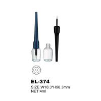 China Plastic Empty Eyeliner Bottle 1-15ml Leakproof Screw Cap Brush Tip Custom Logo for sale