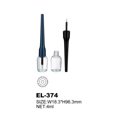 China Plastic Empty Eyeliner Bottle 1-15ml Leakproof Screw Cap Brush Tip Custom Logo for sale