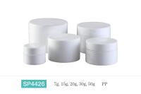 China Custom Printed Cosmetic Cream Jar PP Inner Bottle 30ml 50ml for Skin Care Face Eye Gel for sale