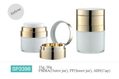 China Round Custom Printed Cosmetic Cream Jar Containers PP Inner Bottle Custom Made Colour for sale