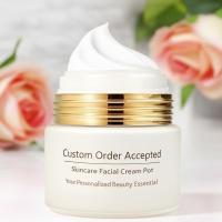 China Custom PP Cosmetic Cream Jar 50ml Round Container for Skin Care Face Cream Eye Cream Gel for sale