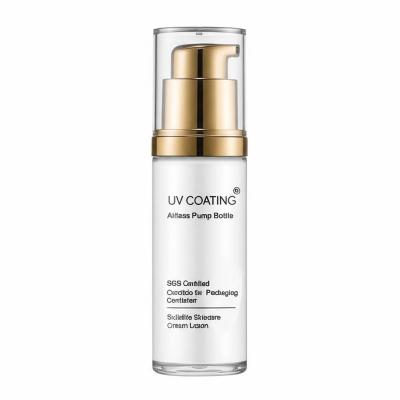 China Durable Leak Proof Matte Cosmetic Airless Bottle with UV Coating and SGS Certification for sale