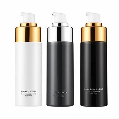 China Custom Cosmetic Airless Bottle 30ml 50ml with Hot Stamping Logo ISO9001 SGS for sale