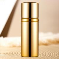 China Gold Cosmetic Airless Bottle 30ml 50ml Vacuum Sealed Pump for Skincare Serums for sale