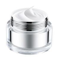 China Custom PP Cosmetic Cream Jar 50ml Round Container with Printing for Skincare Packaging for sale