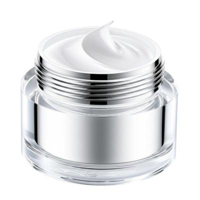 China Custom PP Cosmetic Cream Jar 50ml Round Container with Printing for Skincare Packaging for sale