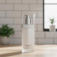 China Rectangle Shape Cosmetic Airless Bottle 50ml with Customized Pump for Sensitive Skin Cream Packaging for sale