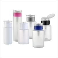 China PP PET PE Nail Polish Remover Bottle 80ml to 250ml with Large Pump Dispenser for Cosmetic Applications for sale