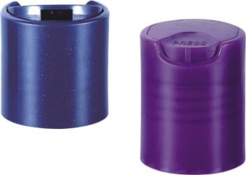 China 18mm 20mm 24mm 28mm PP Disc Top Closures Press Top Caps for PET PE PP Bottles for sale
