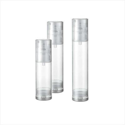 China 15ml 30ml 50ml Single Wall Round Airless Pump Bottle in PP PCR Material - 31.5mm Diameter for sale