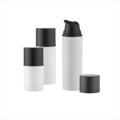 China Single Wall Round Cosmetic Bottle with Airless Pump - 15ml, 30ml, 50ml PP PCR Material for sale