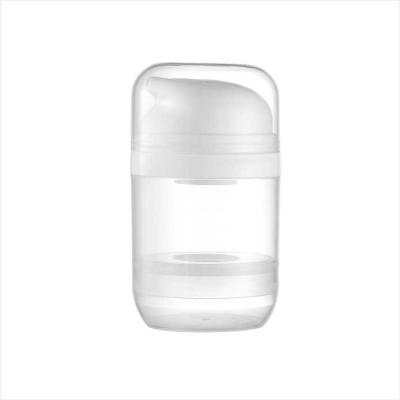 China Round 50ml PP Airless Pump Bottle Recyclable PCR Material 57.6mm Diameter for sale