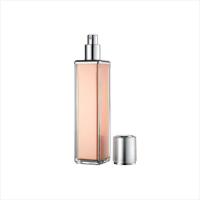 China 50ml 100ml Double Wall Square Plastic Lotion Bottle with Pump Dispenser - PMMA/PP Material 53mm Diameter for sale