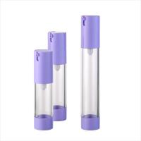 China 15ml 20ml 30ml Slim Airless Pump Bottle SAN Cosmetic Lotion Bottle 26mm Diameter for sale