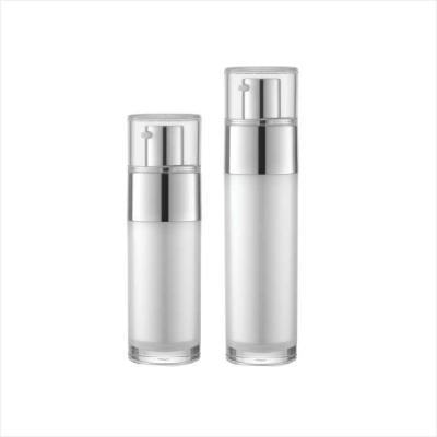 China 30ml and 50ml Acrylic Airless Pump Bottle with Double Wall Design for Cosmetic Creams and Lotions for sale