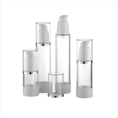 China 15ml 25ml 30ml 40ml 50ml 60ml Transparent Cosmetic Pump Bottle Airless Lotion bottle for sale