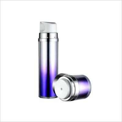 China Double Wall Airless Pump Bottle 50ml 80ml 120ml Luxury Cosmetic Lotion Dispenser for sale