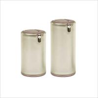 China Round Airless Cosmetic Jars 30ml 50ml Capacity PMMA Packaging Containers with 49mm Diameter for sale