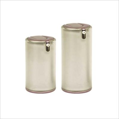 China Round Airless Cosmetic Jars 30ml 50ml Capacity PMMA Packaging Containers with 49mm Diameter for sale