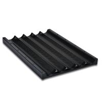China 600*400mm Aluminium Baguette Baking Molds Double-sided Non-stick Coating for Easy Release for sale