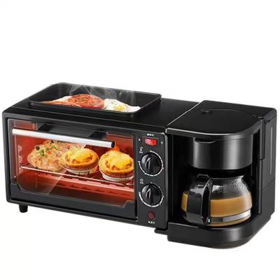 China CE Certified 3 - In - 1 Breakfast Maker With Electric Oven Coffee Machine Frying Pan for sale